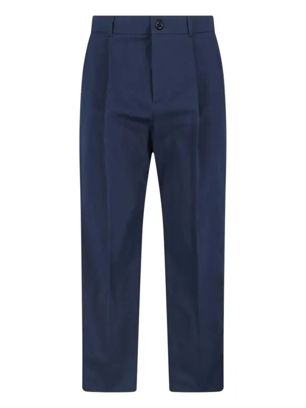 Valentino Garavani Tailored Cotton Pants - Blue
