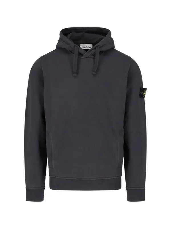 Stone Island Hooded Sweatshirt "compass - Gray