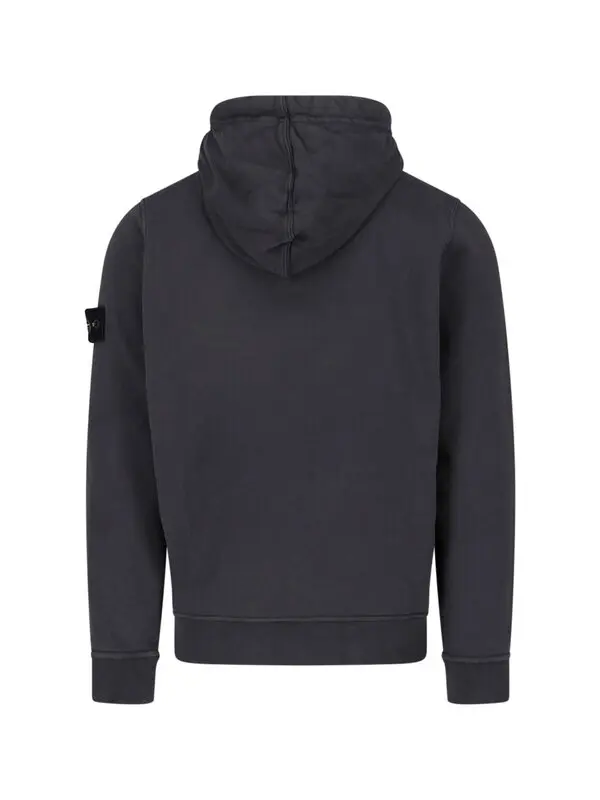 Stone Island Hooded Sweatshirt "compass - Gray