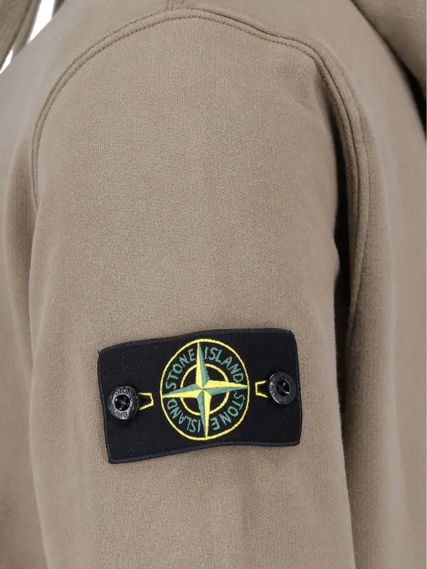 Stone Island Hooded Sweatshirt With Compass Logo