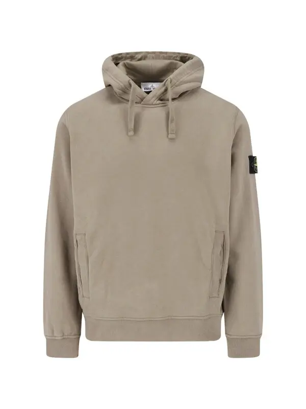 Stone Island Hooded Sweatshirt "compass - Green