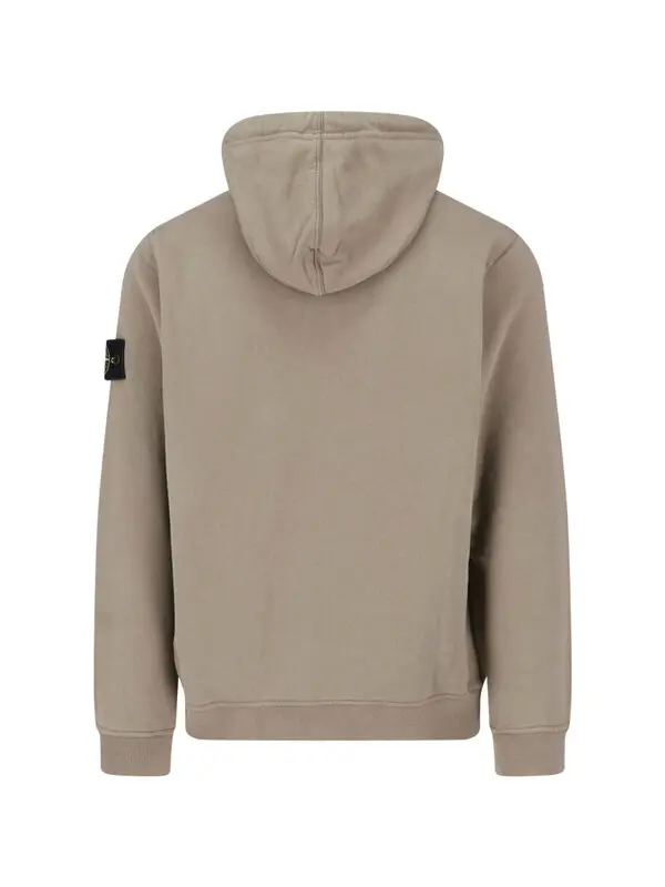 Stone Island Hooded Sweatshirt "compass - Green