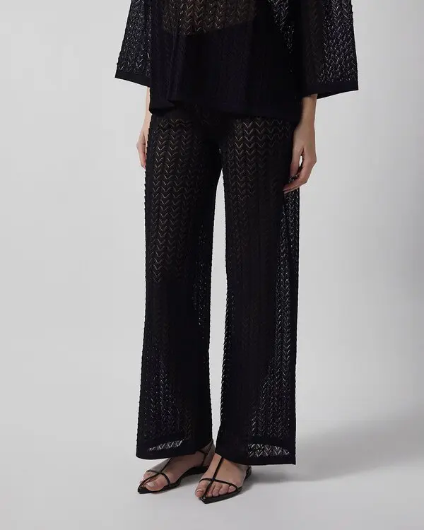 MALINA Martina Wide-leg Knitted Trousers