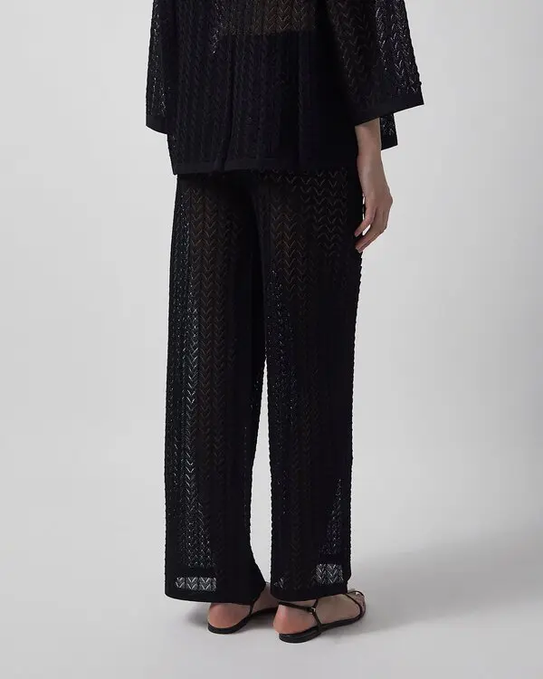 MALINA Martina Wide-leg Knitted Trousers