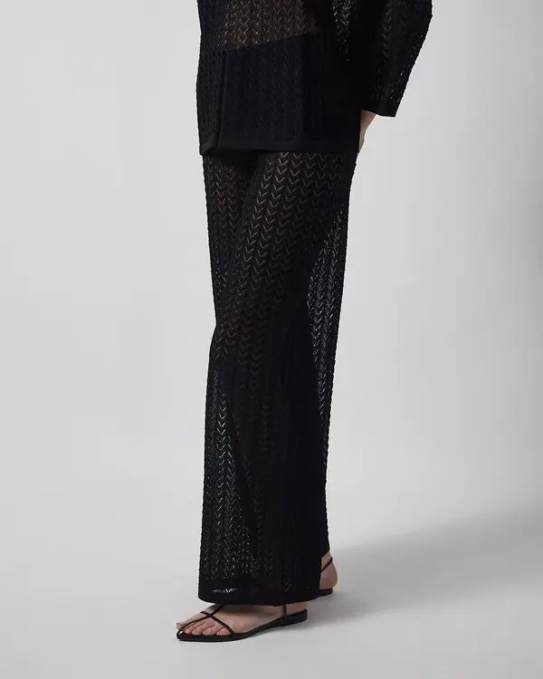 MALINA Martina Wide-leg Knitted Trousers