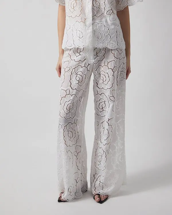 MALINA Stacey Wide Lace Pants