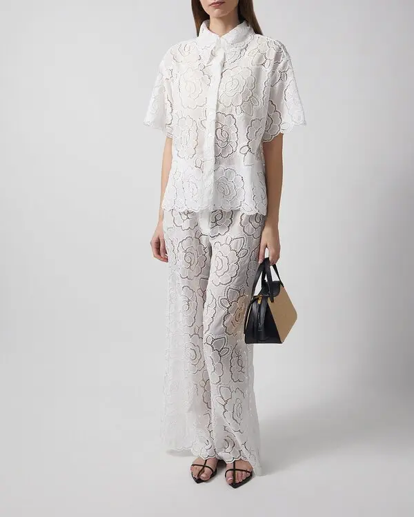 MALINA Stacey Wide Lace Pants