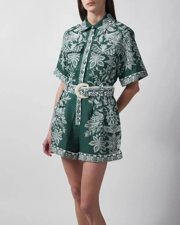 FARMRIO Farm Rio Miranda Short Sleeve Romper