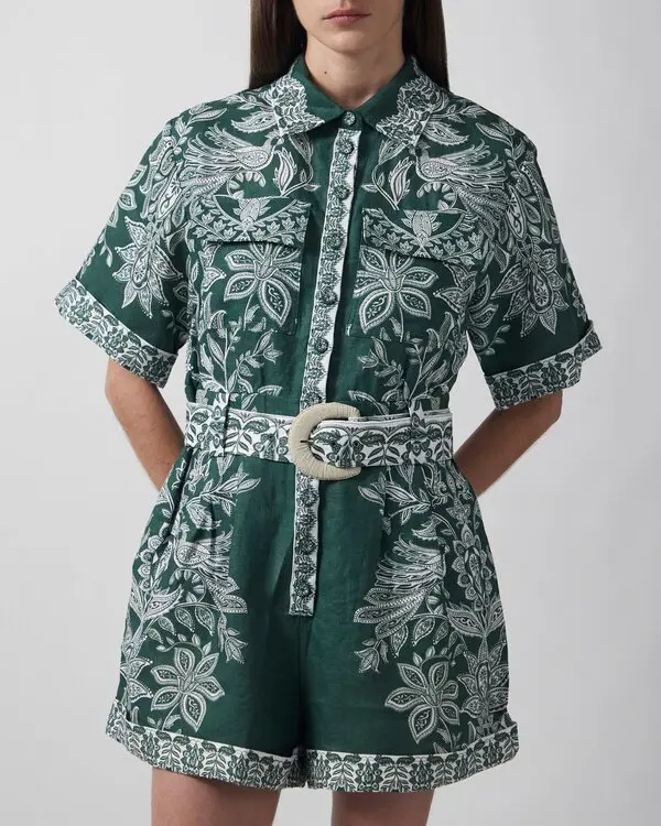 FARMRIO Farm Rio Miranda Short Sleeve Romper