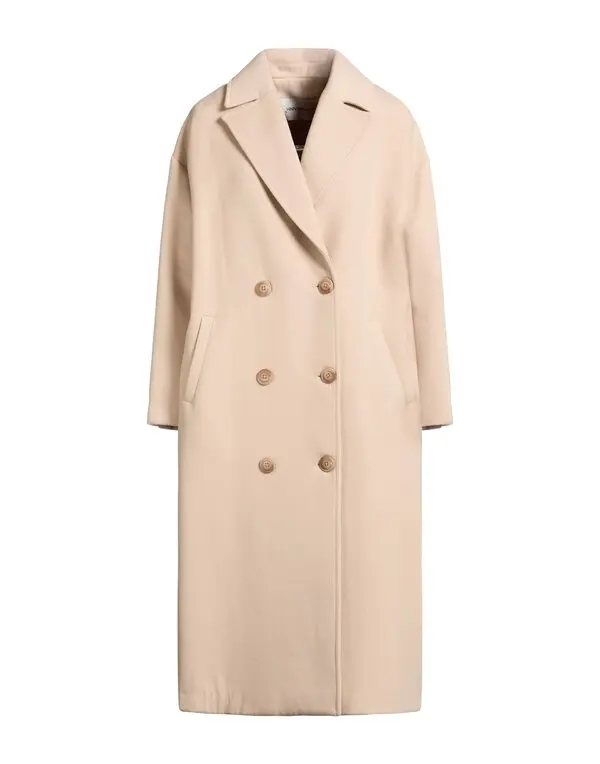 HINNOMINATE Felt Double-breasted Coat
