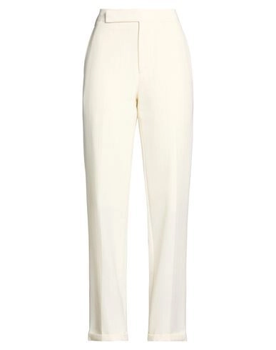 LARDINI Pinstriped Wool Blend Trousers - Ivory