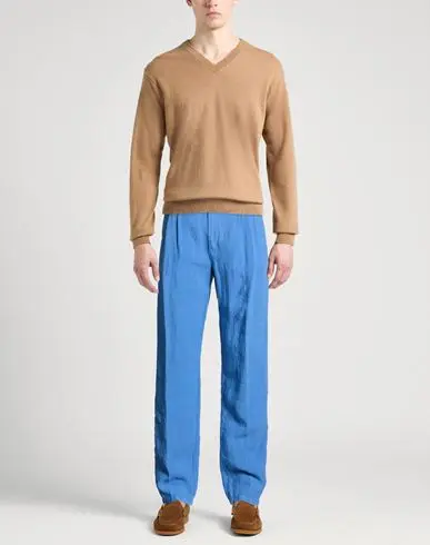 120% Lino Pants Size Linen - Blue