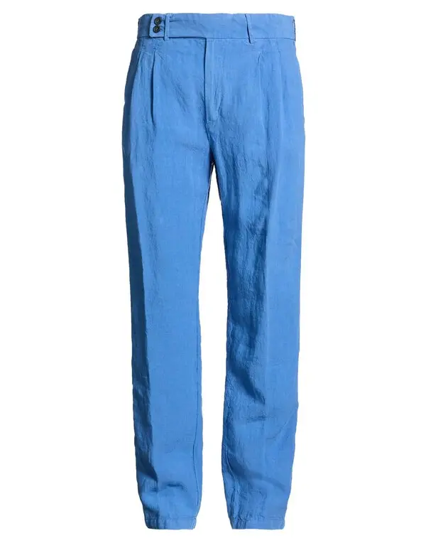 120% Lino Pants Size Linen - Blue
