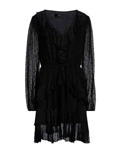 Guess Mini Dress Size Viscose, Silk - Black