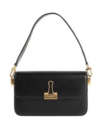 OFF-WHITE™ Leather Flap Bag - Black