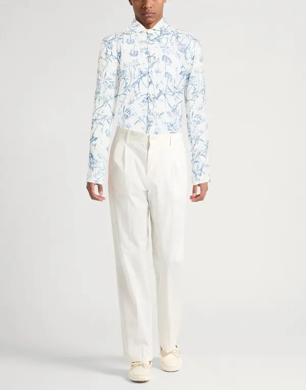 120% Lino Shirt Size Linen - White