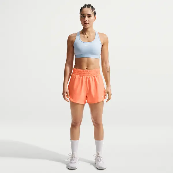 Nike One Dri-fit High-waisted 3" 2-in-1 Shorts - Orange