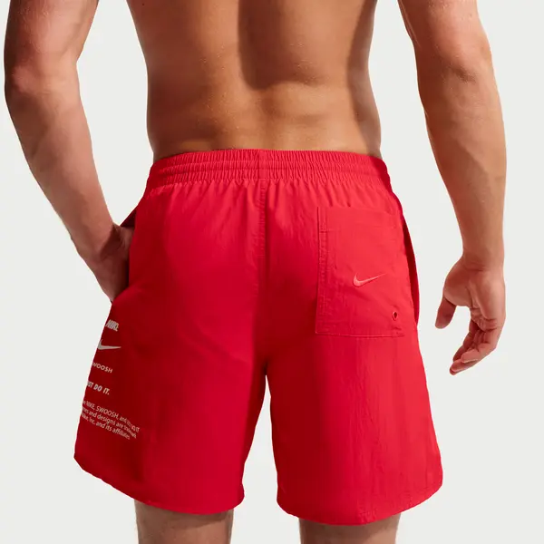 Nike Swim Breaker 7" Fully Lined Volley Short - Red