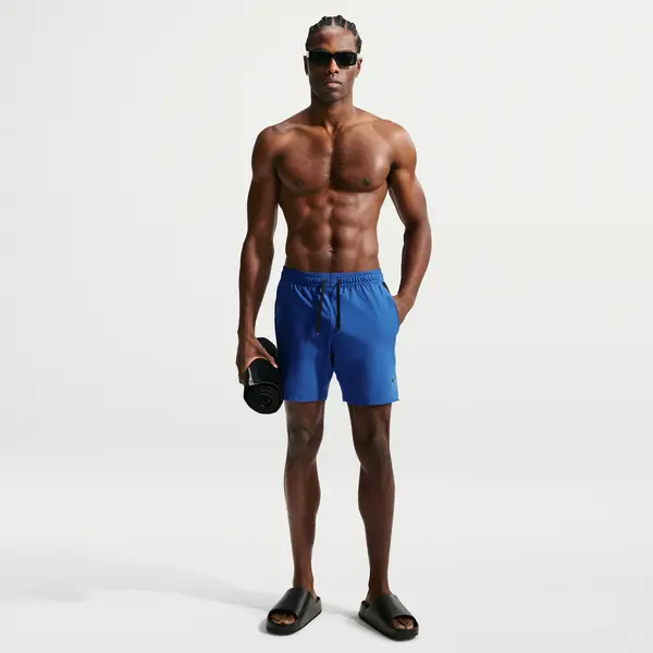 Nike Swim Contend Essential 7" Brief-lined Volley Short - Blue