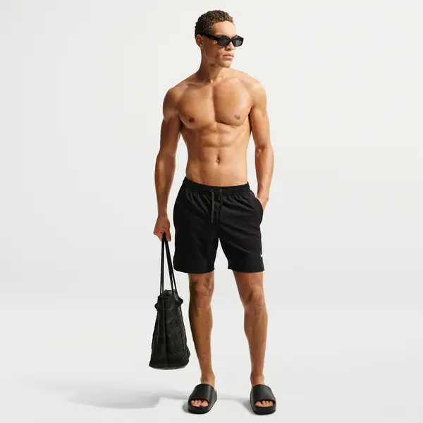 Nike Swim Contend 7" Brief-lined Volley Short - Black