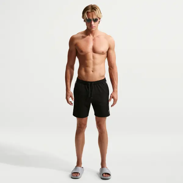 Nike Swim Contend Essential 7" Brief-lined Volley Short - Black