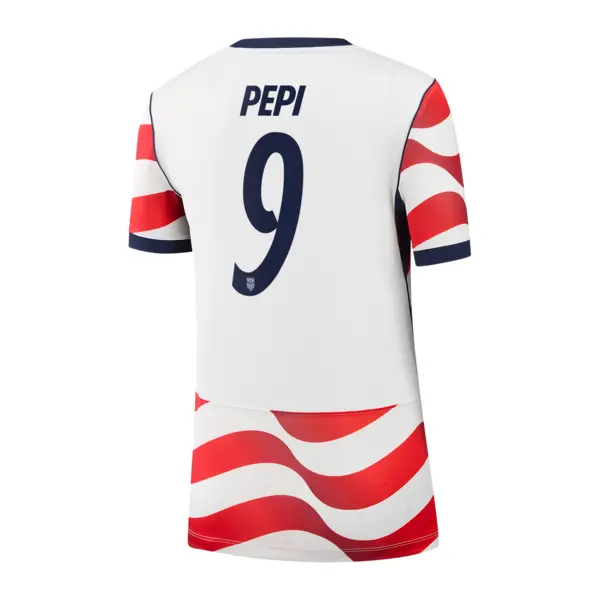 Nike Ricardo Pepi Usmnt 2026 Stadium Home Dri-fit Soccer Jersey - White