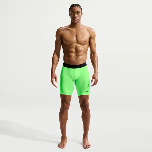 Nike Pro Dri-fit Fitness Long Shorts - Green