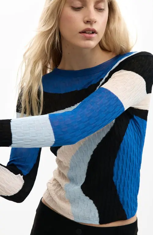 Desigual Printed Cotton-blend Sweater