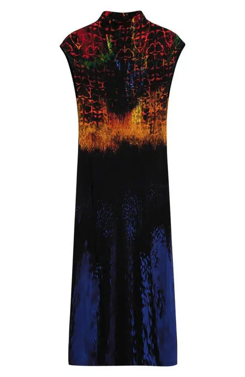 Desigual Abstract Print Midi Dress
