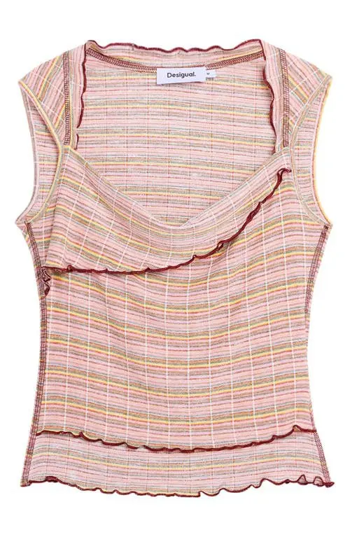 Desigual Lettuce Edge Sleeveless Top