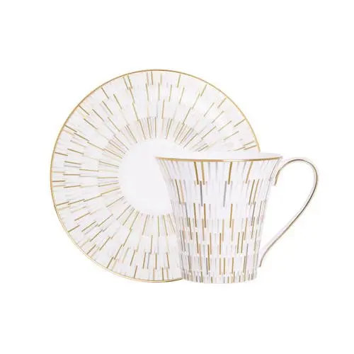 Prouna Luminous Tea Cup & Saucer - White