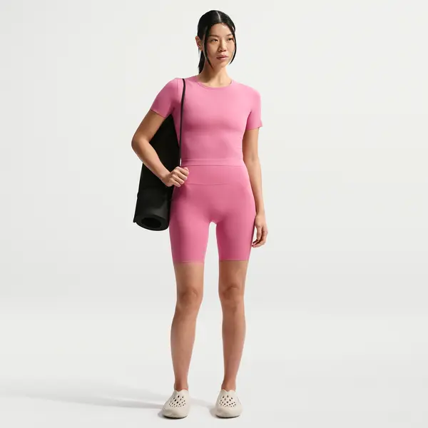 Nike Zenvy Dri-fit Short-sleeve Top - Pink