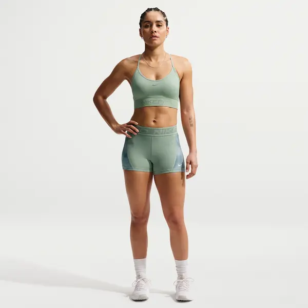 Nike Pro Mid-rise 3" Compression Shorts - Green