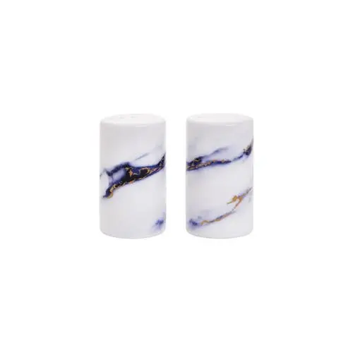 Prouna Marble Azure Salt & Pepper Shaker - White