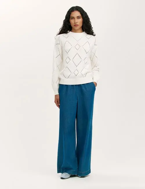 FINERY LONDON Odette Round Neck Knitted Sweater