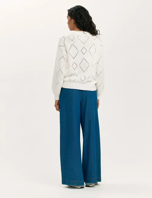 FINERY LONDON Odette Round Neck Knitted Sweater