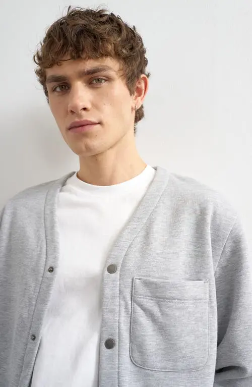 Topman Oversized Jersey Knit Cardigan