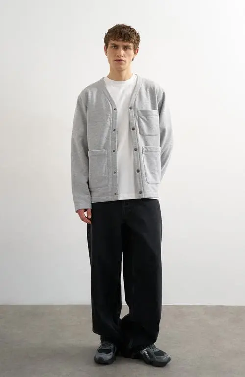 Topman Oversized Jersey Knit Cardigan