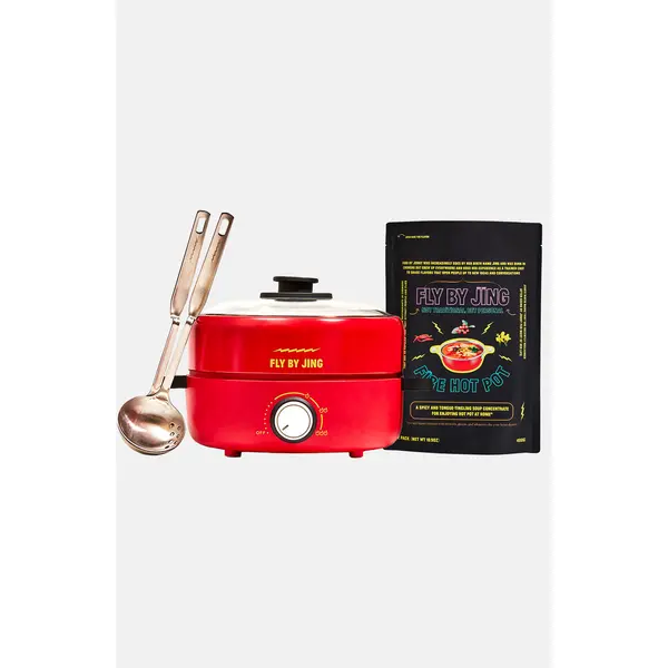 FLY BY JING Hot Pot Starter Set - Red/black