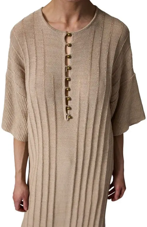 Day Birger Et Mikkelsen Loose Ribbed Knit Maxi Dress