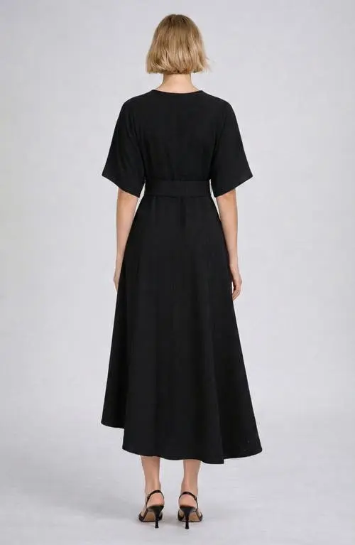 ELLE COLLECTION Belted Midi Dress