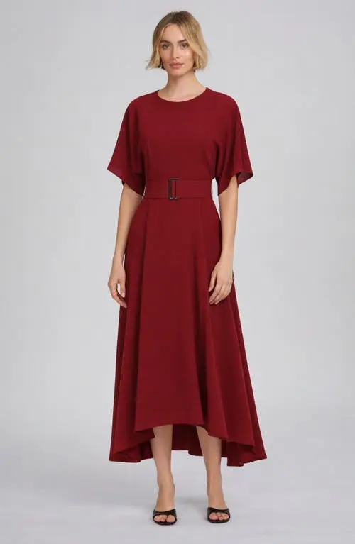 ELLE COLLECTION Belted Midi Dress