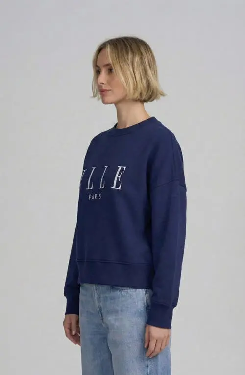 ELLE COLLECTION Embroidered Sweatshirt