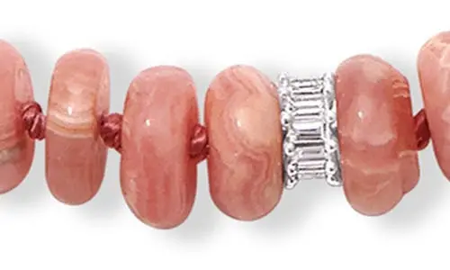 Adina Reyter Rhodochrosite And Diamond Necklace