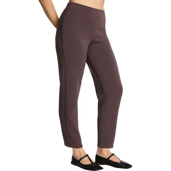 Spanx Airessentials Straight Leg Ankle Pants - Dark Cacao