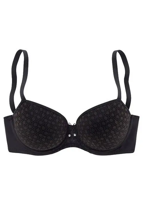 LASCANA Underwire Lace Detail T-shirt Bra