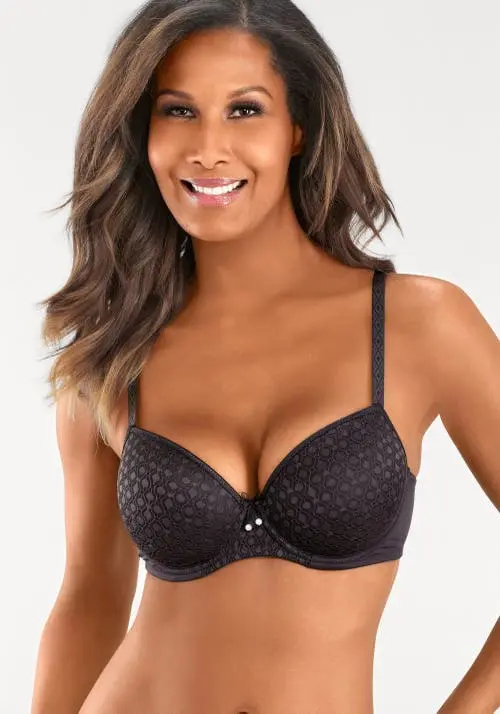 LASCANA Lace Detail T-shirt Bra
