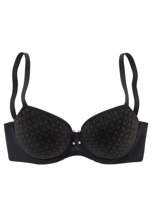 LASCANA Lace Detail T-shirt Bra