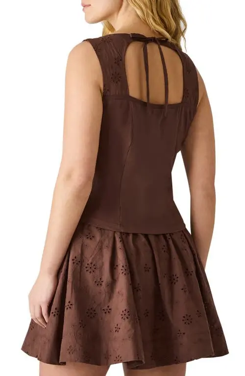 Steve Madden Dixie Embroidered Sleeveless Mini Dress