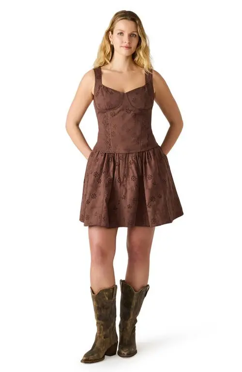 Steve Madden Dixie Embroidered Sleeveless Mini Dress
